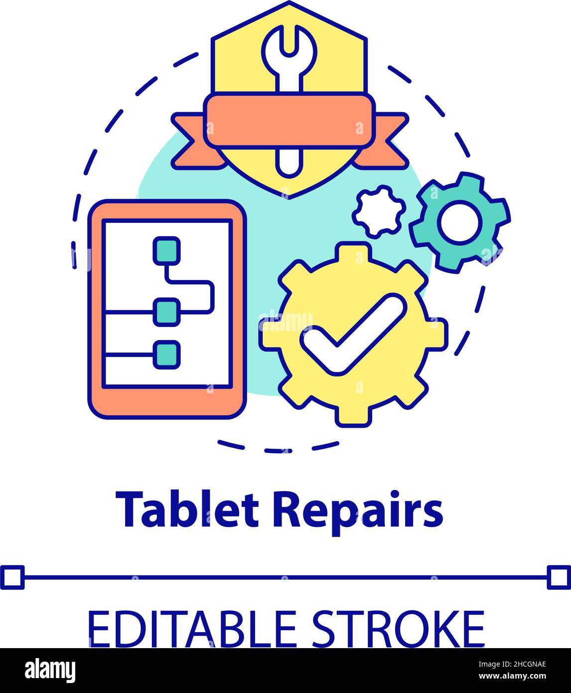 Lined tablet Stock Vector Images - Alamy