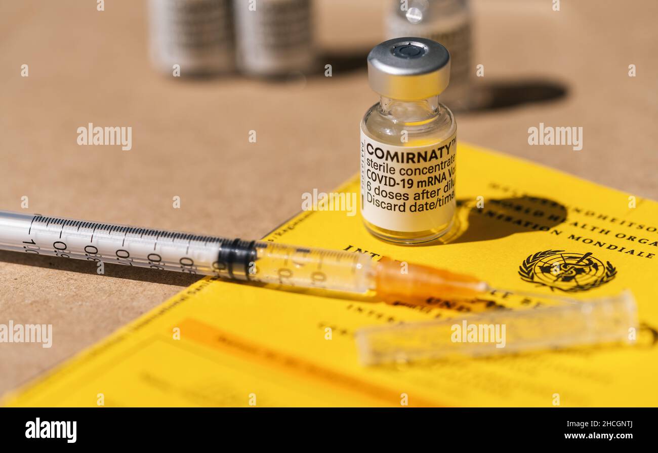 Certificate of the first vaccination with Pfizer–BioNTech COVID-19 ...