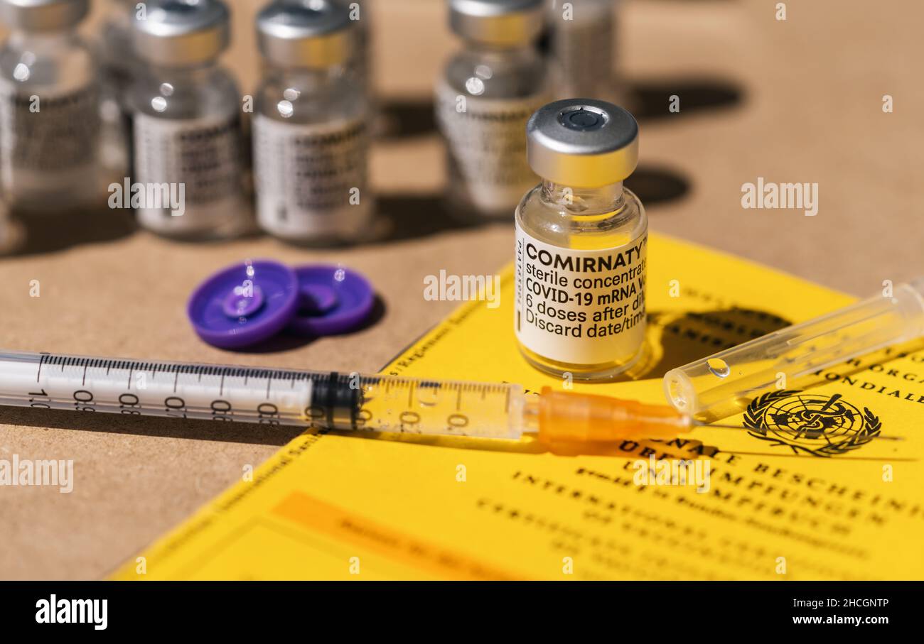 Certificate of the first vaccination with Pfizer–BioNTech COVID-19 ...