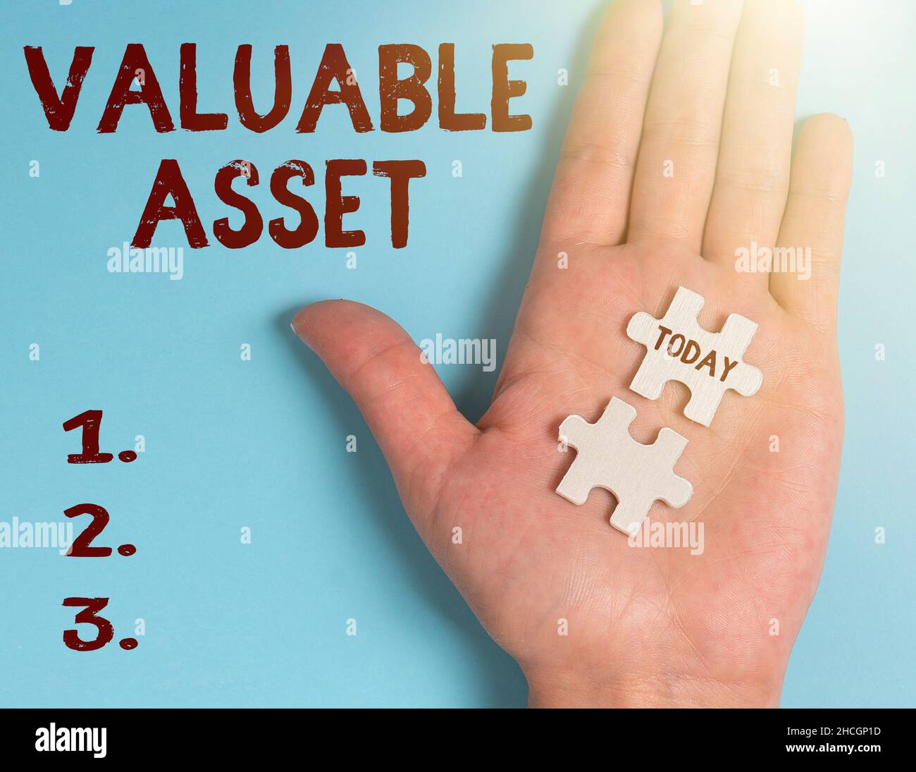 Hand writing sign Valuable Asset. Business approach Your most valuable ...