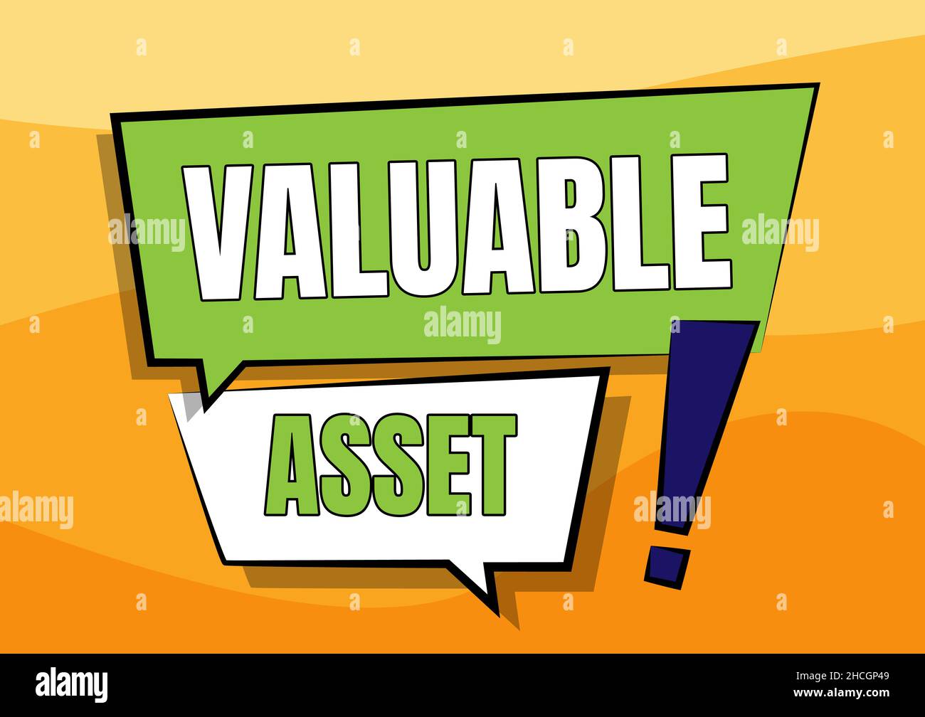 Conceptual caption Valuable Asset. Business approach Your most valuable ...