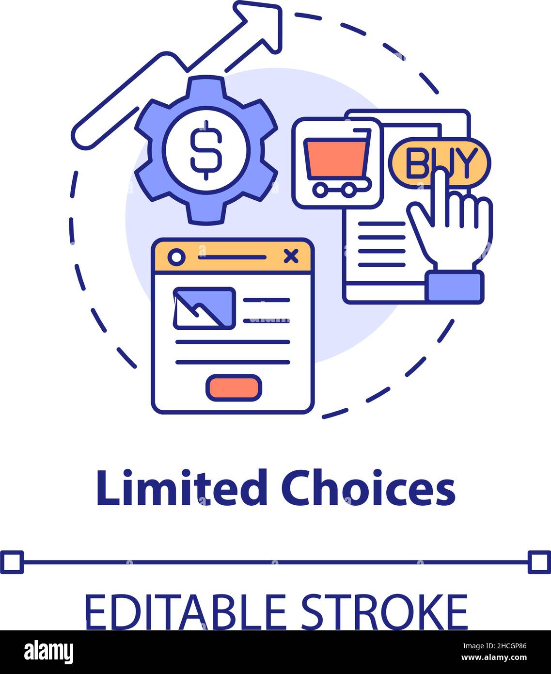Limited choices concept icon Stock Vector Image & Art - Alamy