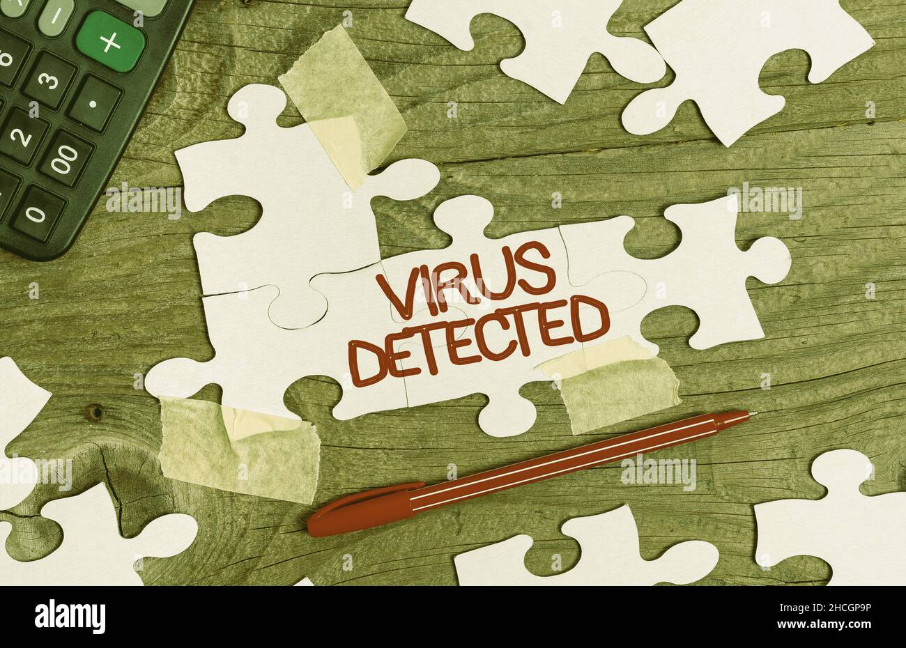 Conceptual display Virus Detected. Business idea A computer program ...