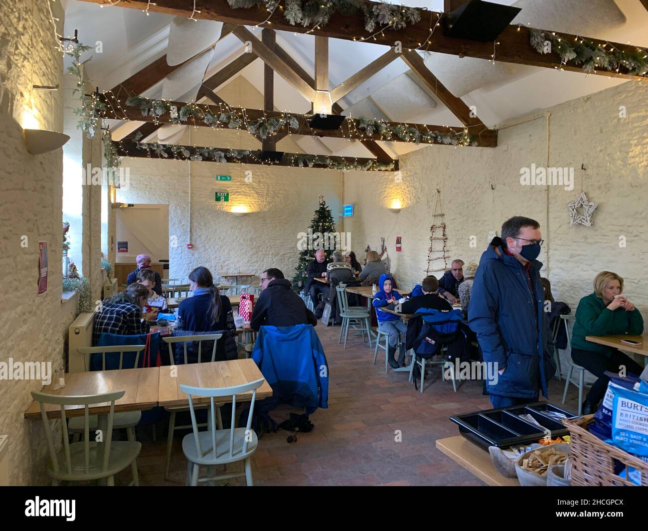 Restaurant in Laycock village and Laycock abbey Wiltshire UK Christmas ...