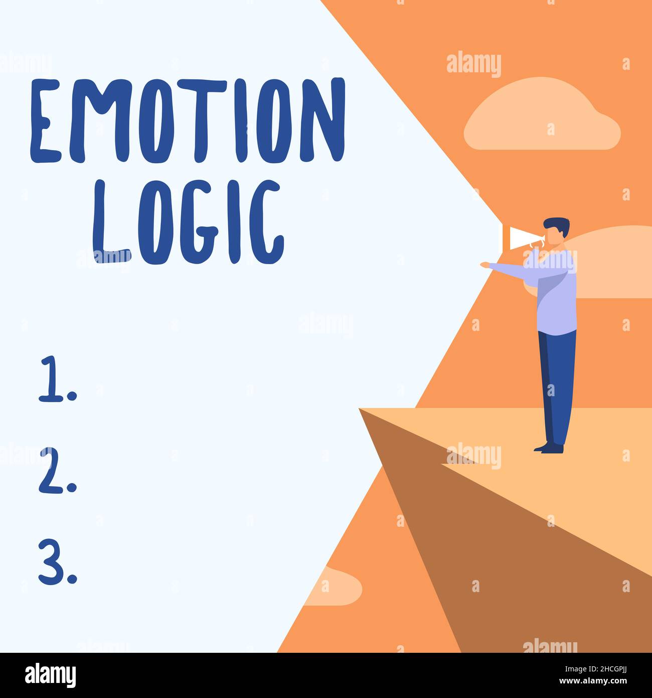 Text showing inspiration Emotion Logic. Business concept Heart or Brain Soul or Intelligence ...