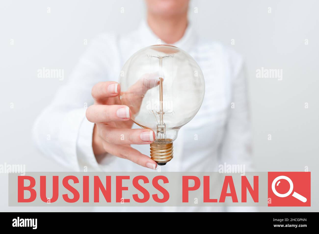 Inspiration showing sign Business Plan. Business idea Structural ...