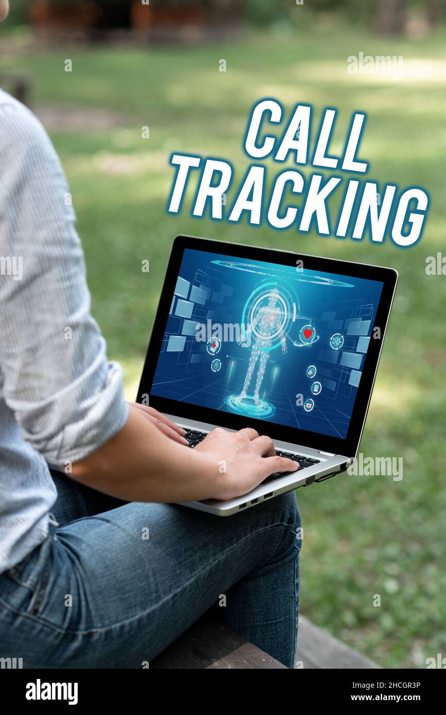 Hand writing sign Call Tracking. Conceptual photo Organic search engine ...