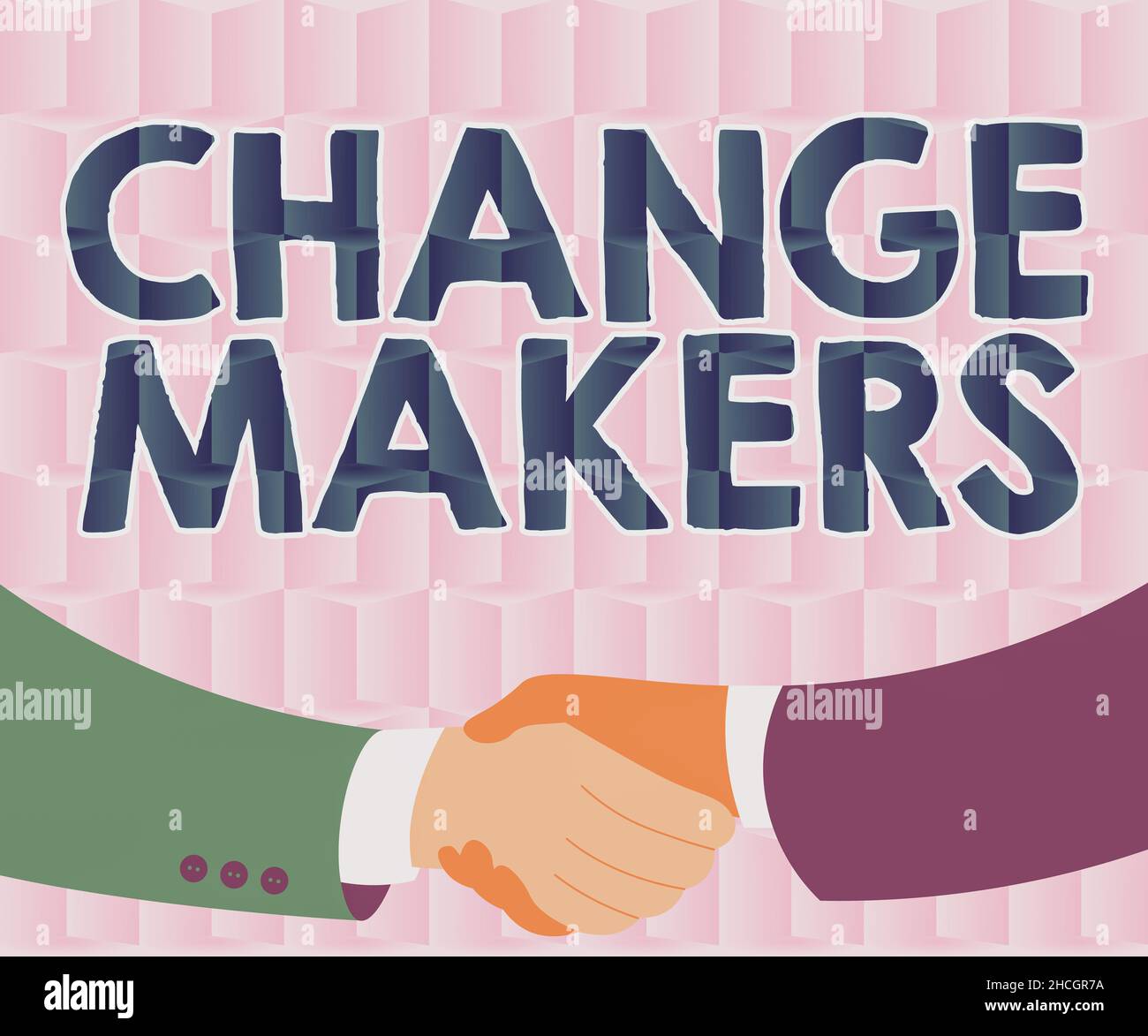 Writing displaying text Changemakers. Business approach Young Turk ...