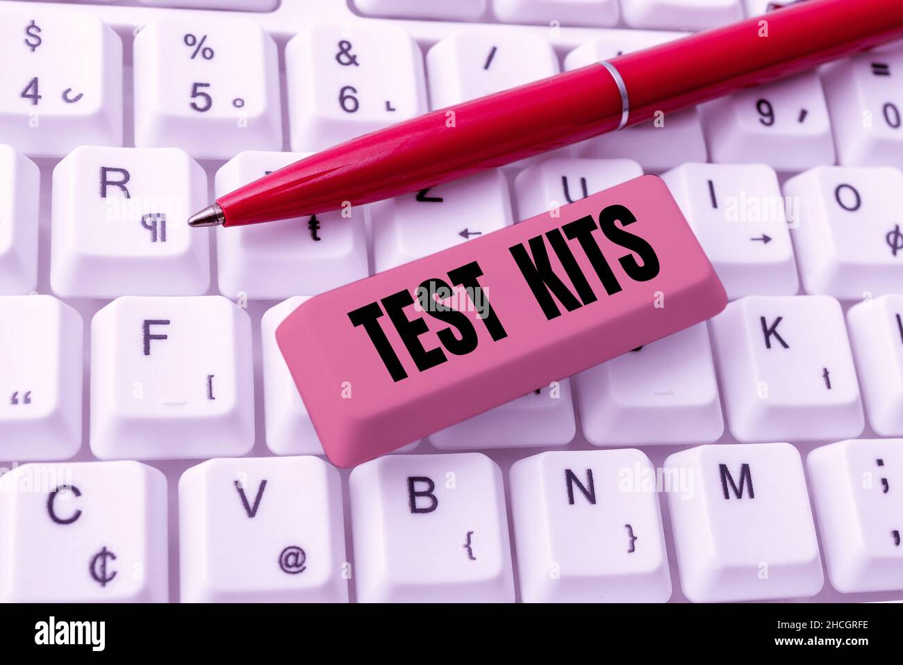 Handwriting text Test Kits. Business showcase tools used to detect the ...