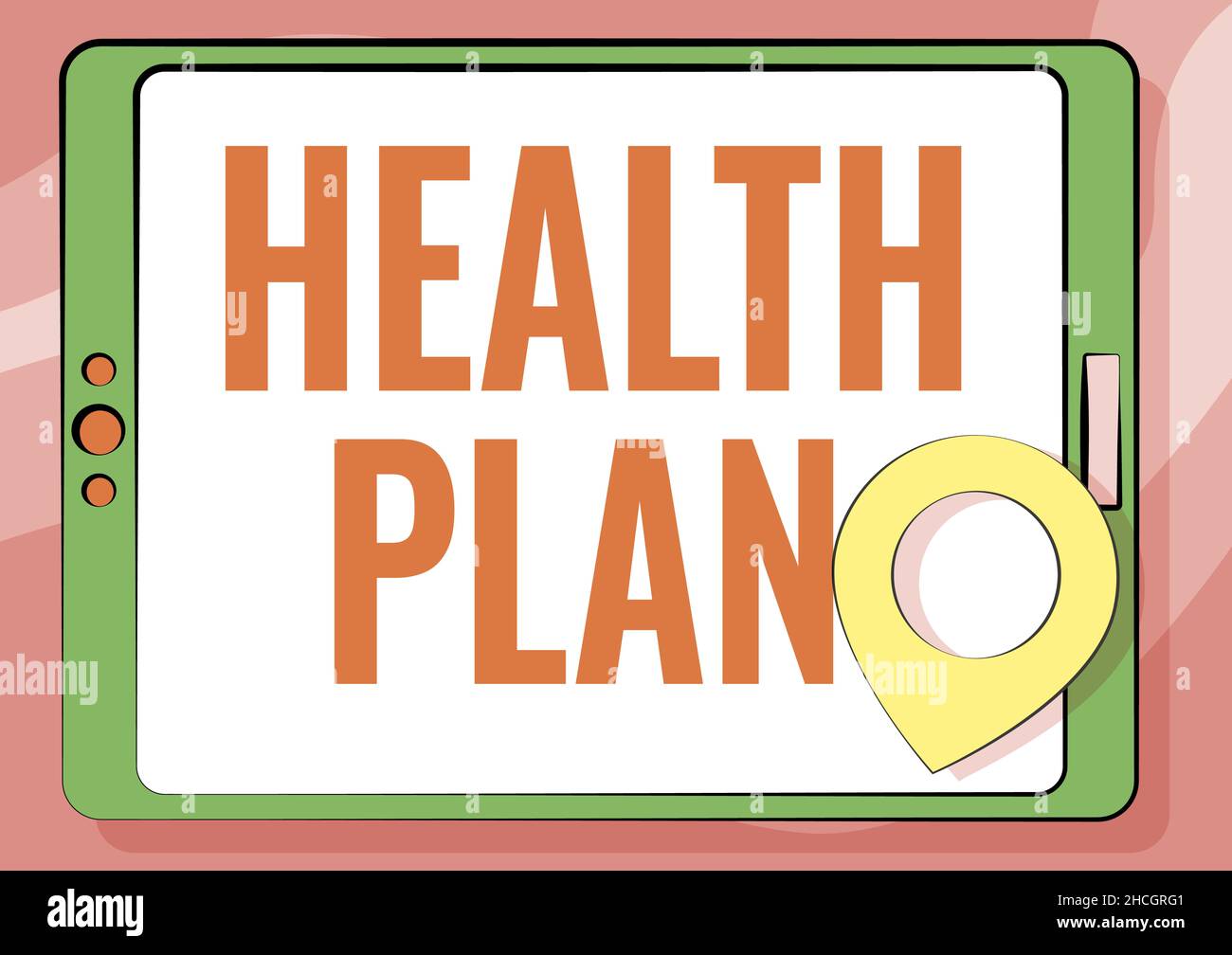 Conceptual display Health Plan. Internet Concept type of insurance that ...