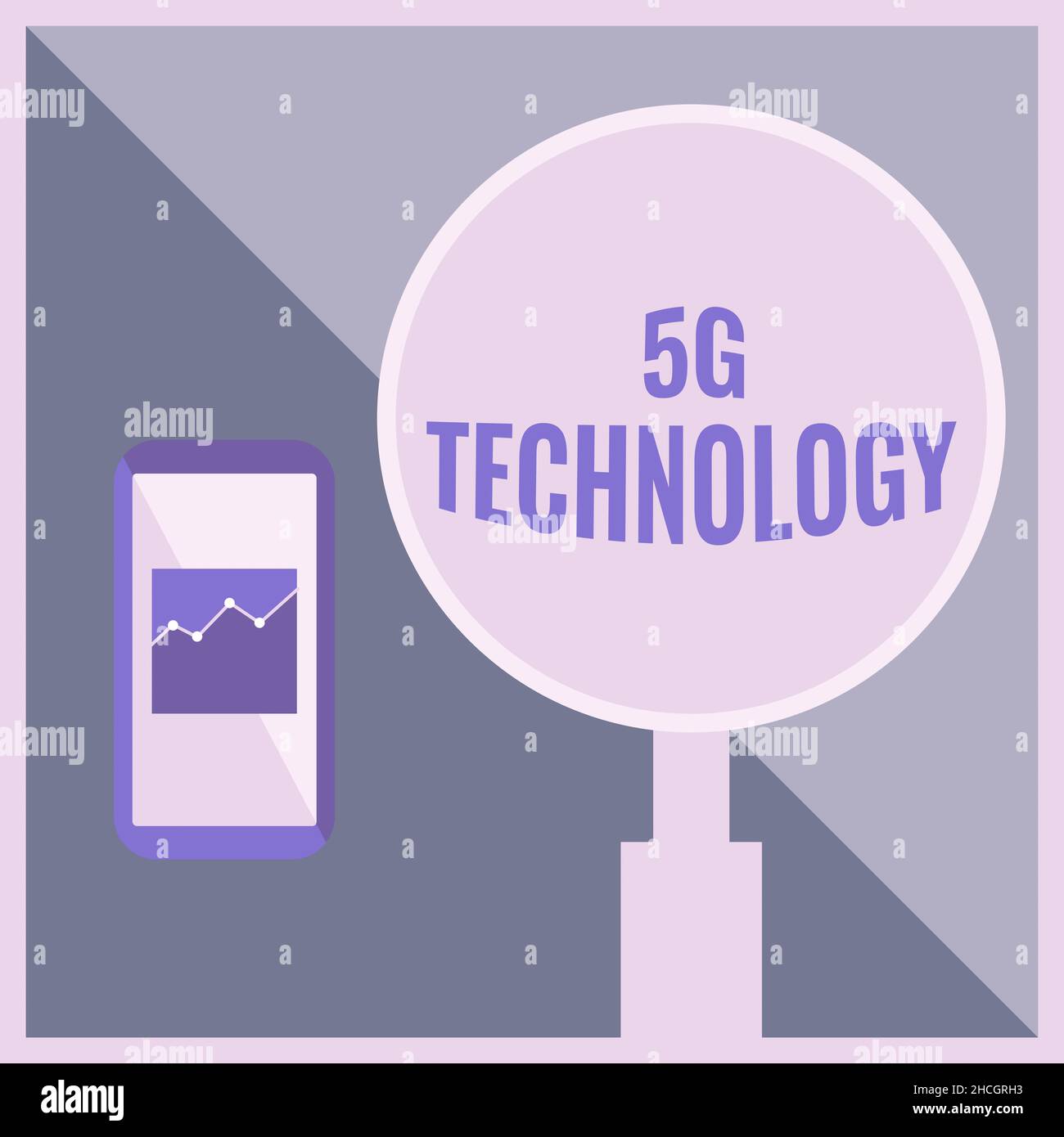 Conceptual display 5G Technology. Business overview highspeed mobile ...