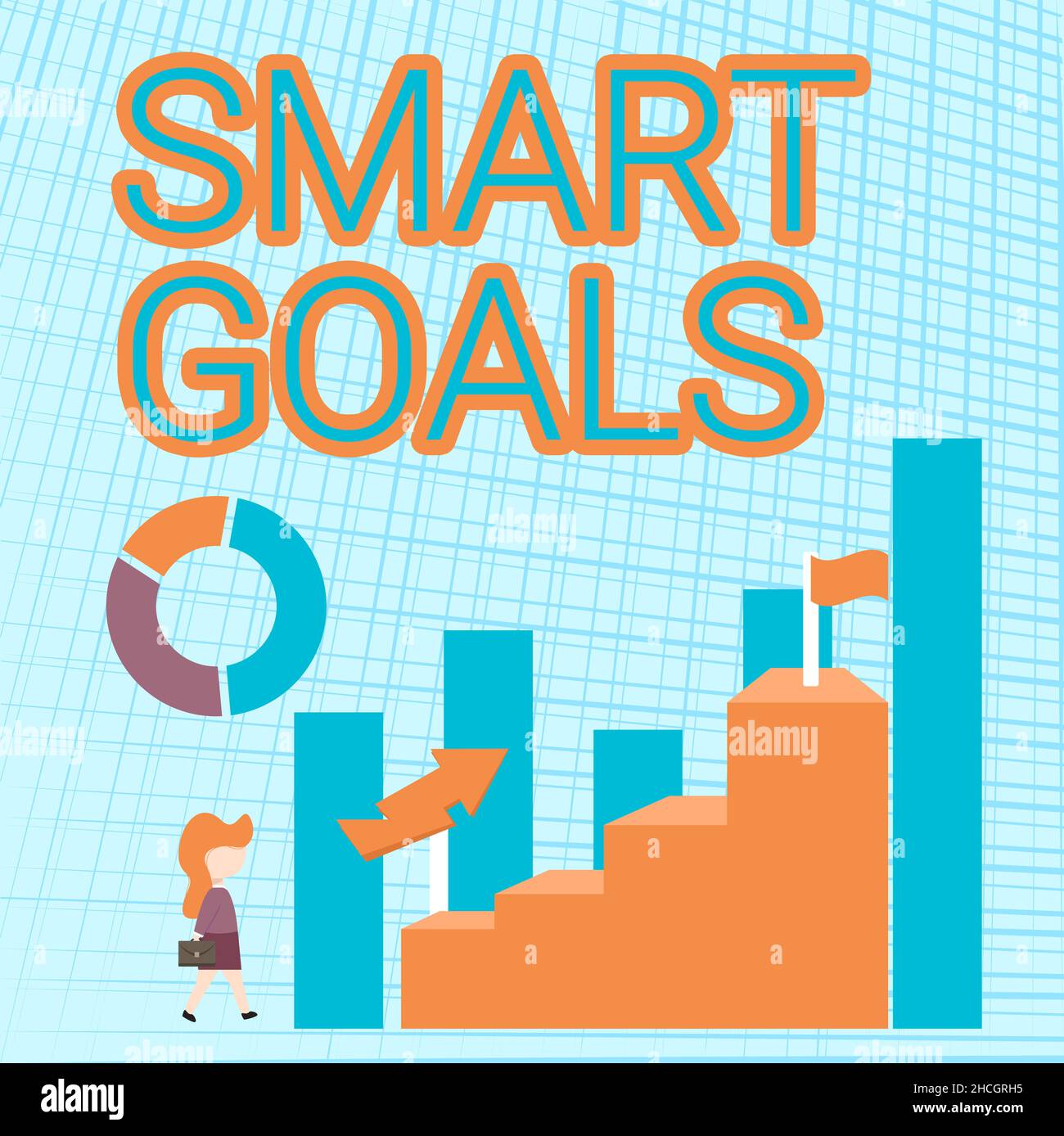 Sign displaying Smart Goals. Word for mnemonic used as a basis for ...