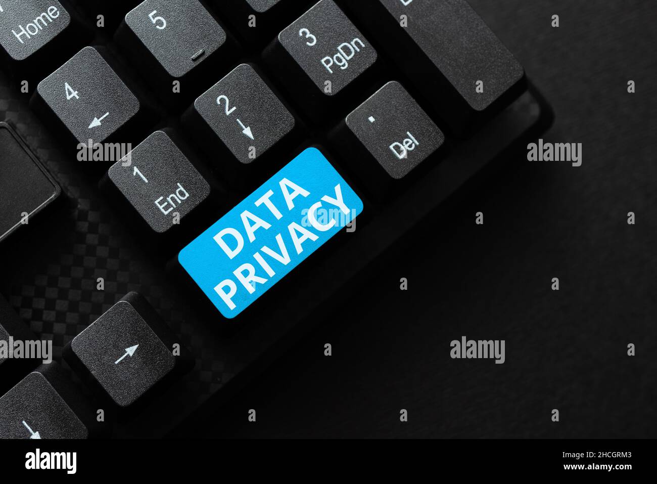 Hand writing sign Data Privacy. Business overview internet security and ...