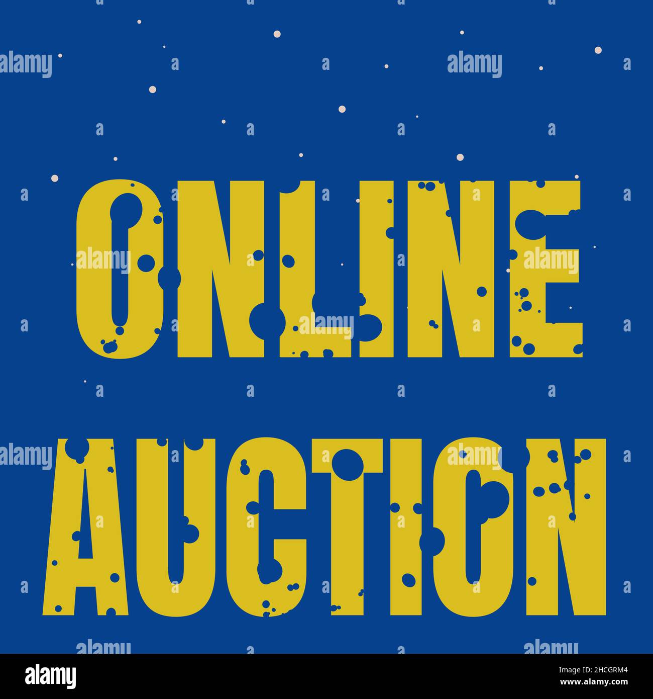 Handwriting text Online Auction. Word for digitized sale event which ...