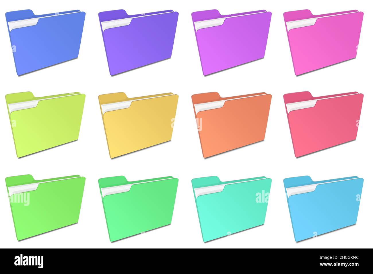 Minimal design, folder of computer Stock Photo - Alamy