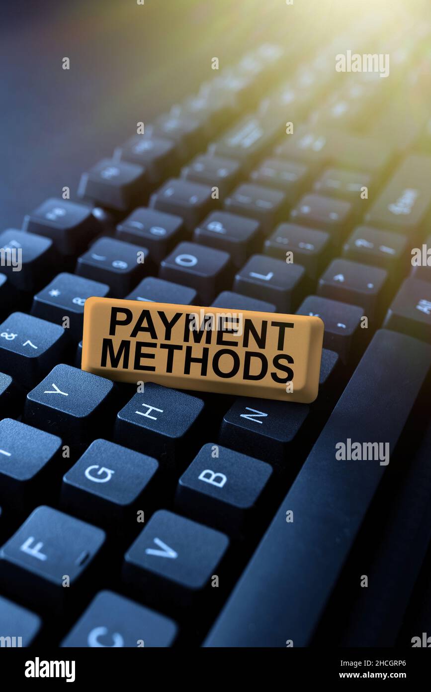 Conceptual display Payment Methods. Word for Several ways utilized to ...