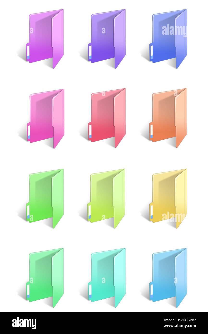 Windows folder icon Cut Out Stock Images & Pictures - Alamy