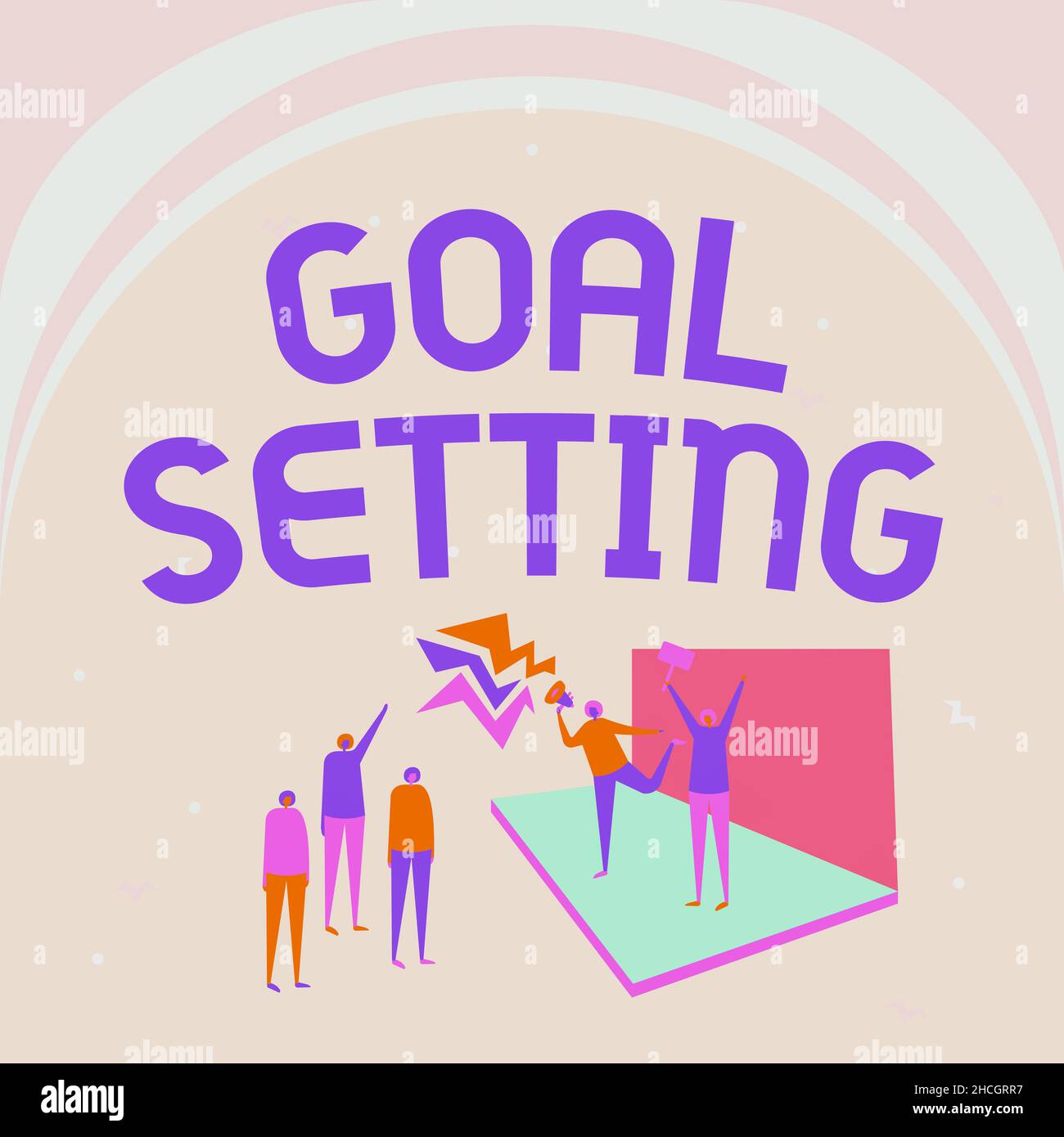 Writing displaying text Goal Setting. Internet Concept dream big ...