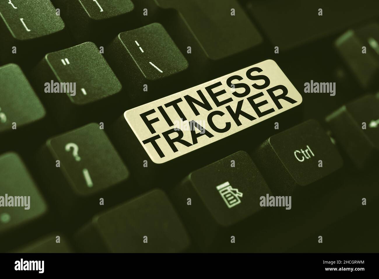 Text sign showing Fitness Tracker. Business idea a monitoring device ...