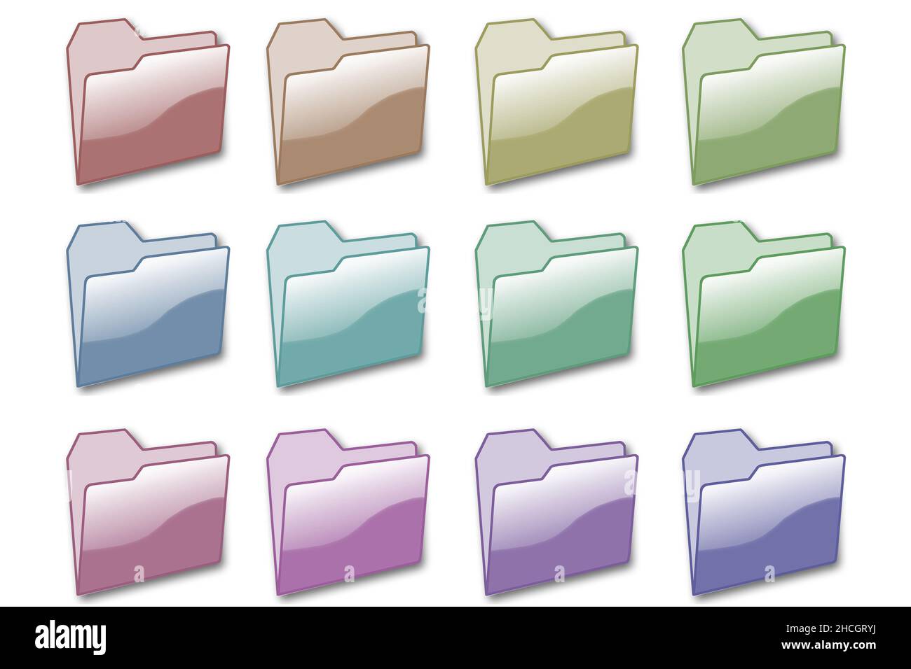 Folder icon symbol flat hi-res stock photography and images - Alamy