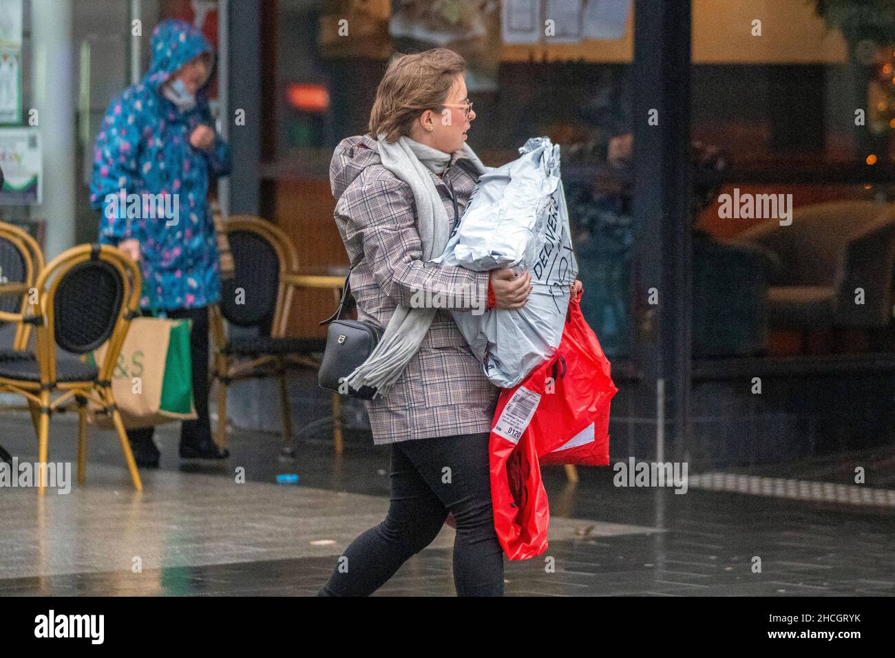 Wet parcel hi-res stock photography and images - Alamy
