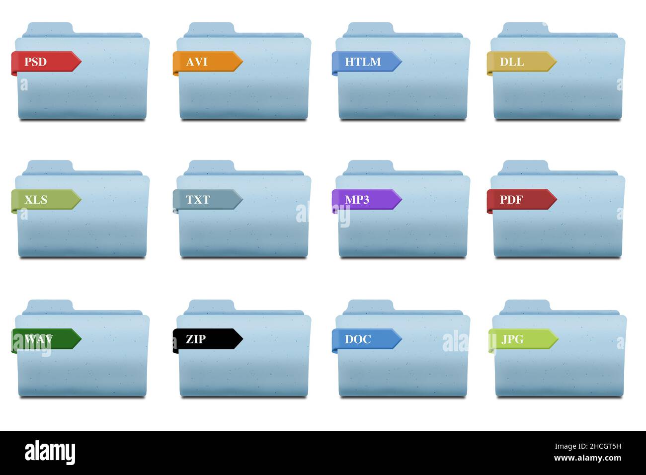 Minimal design, folder of computer Stock Photo - Alamy