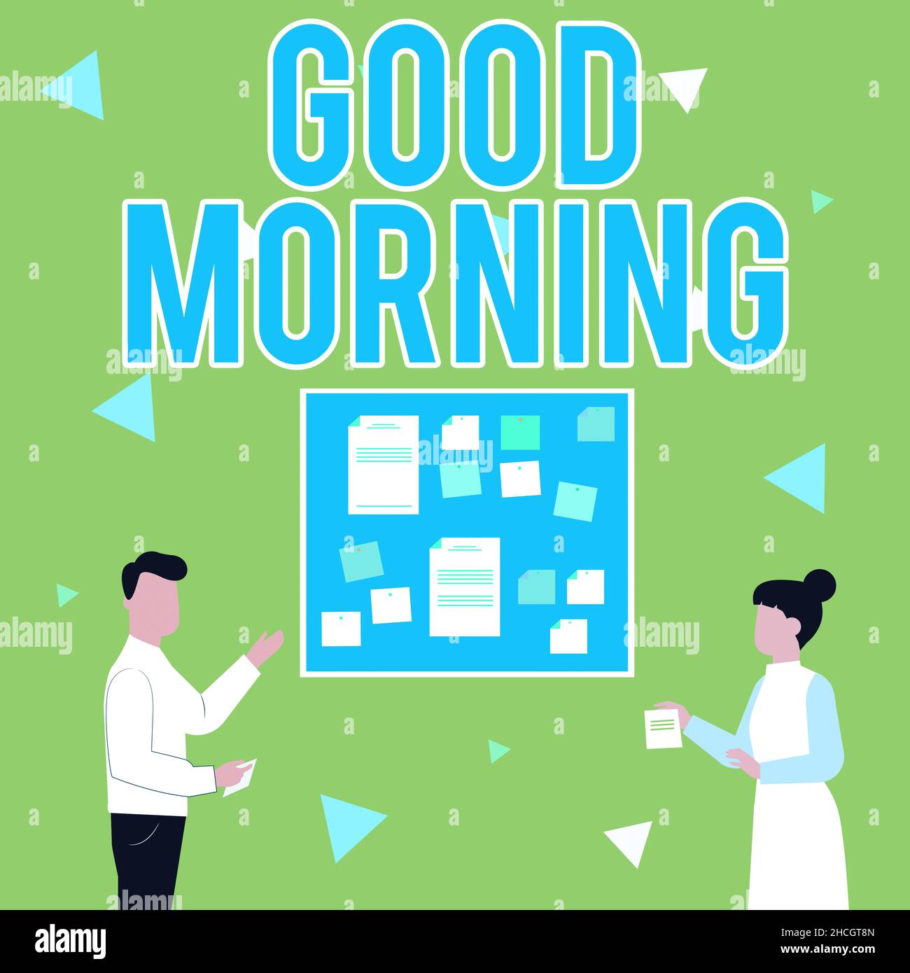 Text sign showing Good Morning. Concept meaning happy day message and ...