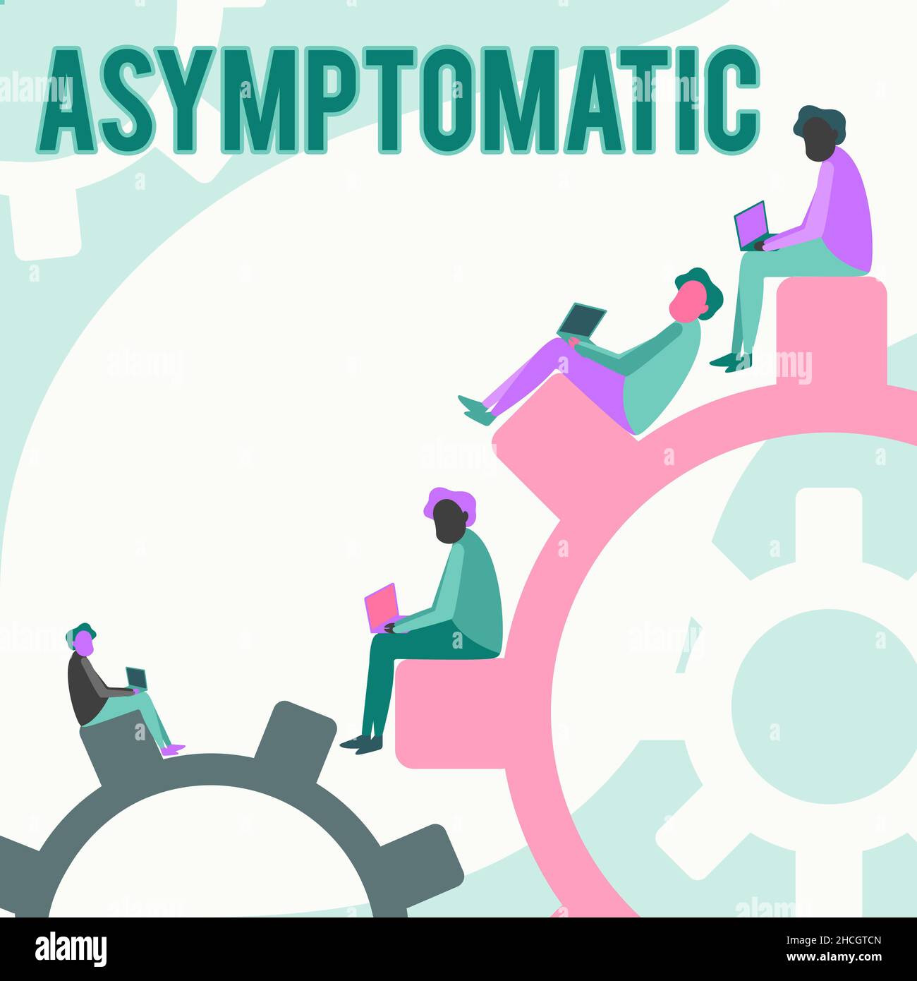 Sign displaying Asymptomatic. Business concept a condition or a person ...