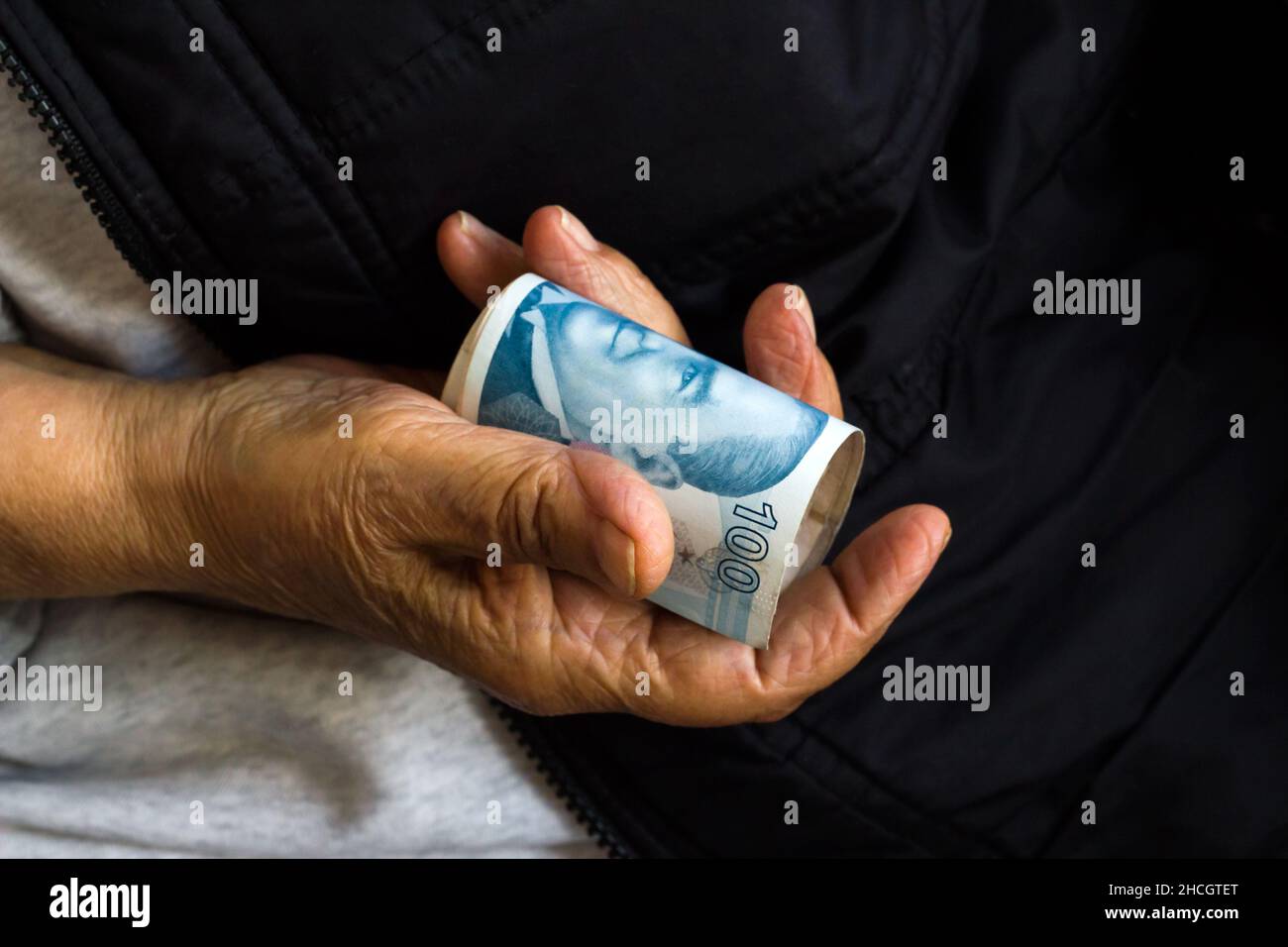 Old turkish lira note hi-res stock photography and images - Alamy