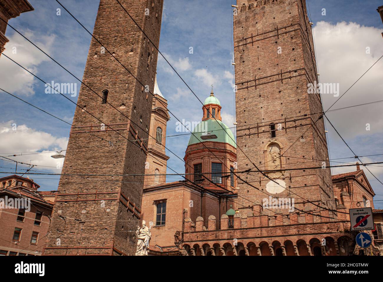 The Asinelli tower in Bologna, one of the most important monument of ... The Asinelli tower in Bologna, one of the most important monument of ...