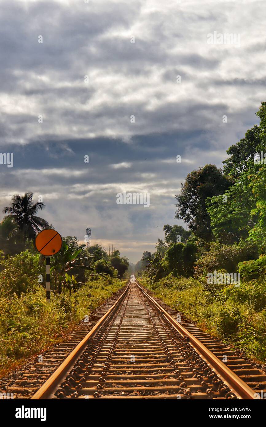 Photo of Railway track Stock Photo - Alamy