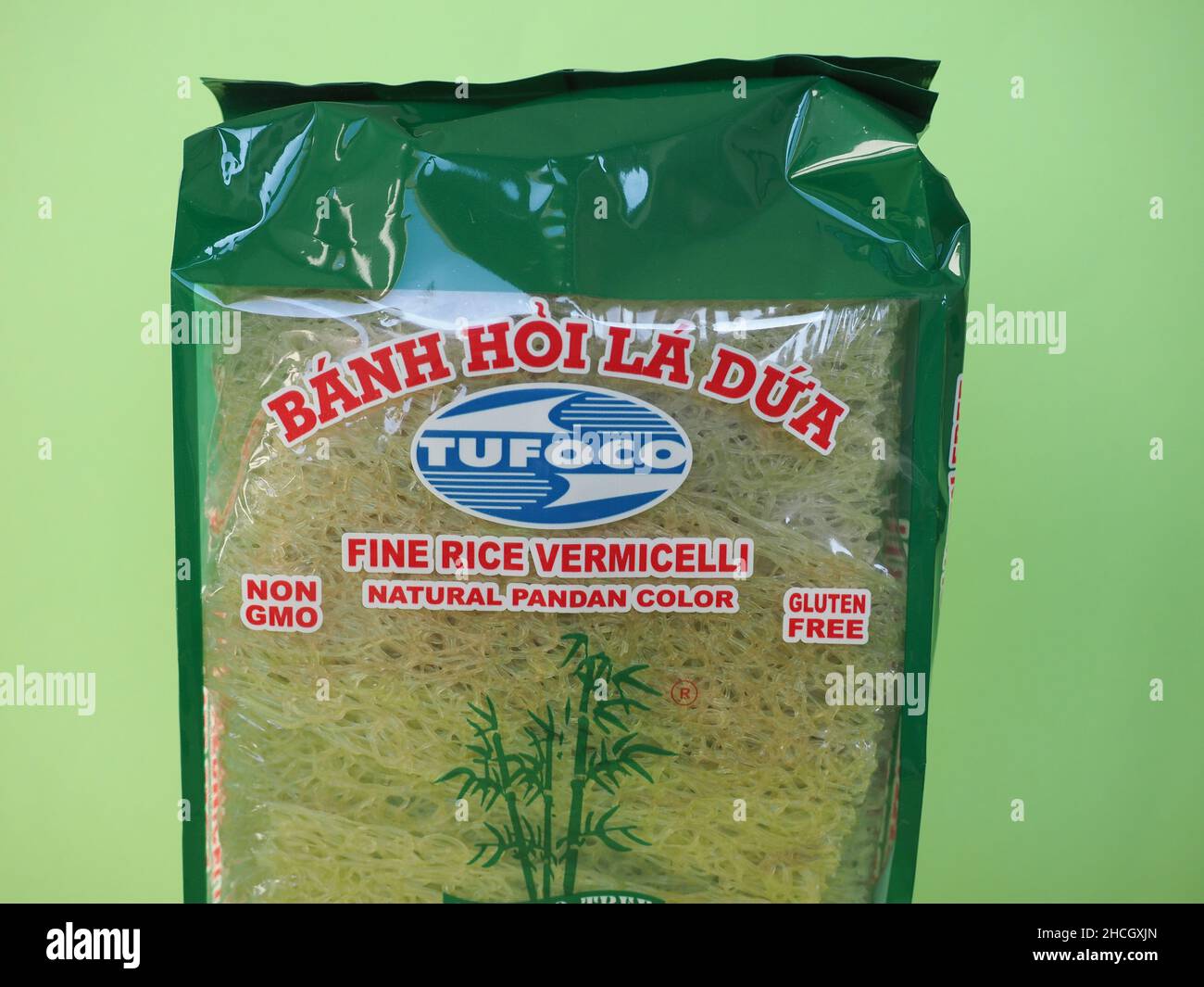 HANOI, VIETNAM - CIRCA DECEMBER 2021: Packet of Tufoco fine rice ...