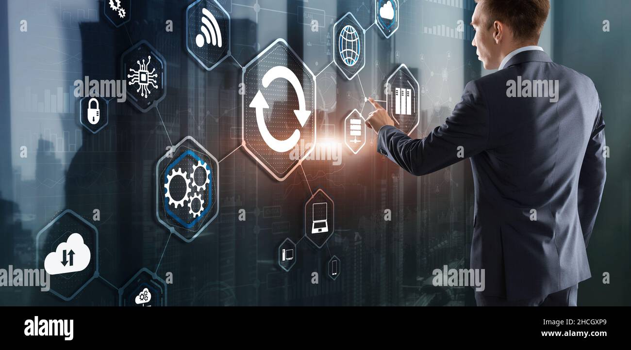 Update Software Application and hardware upgrade concept 2021 Stock ...