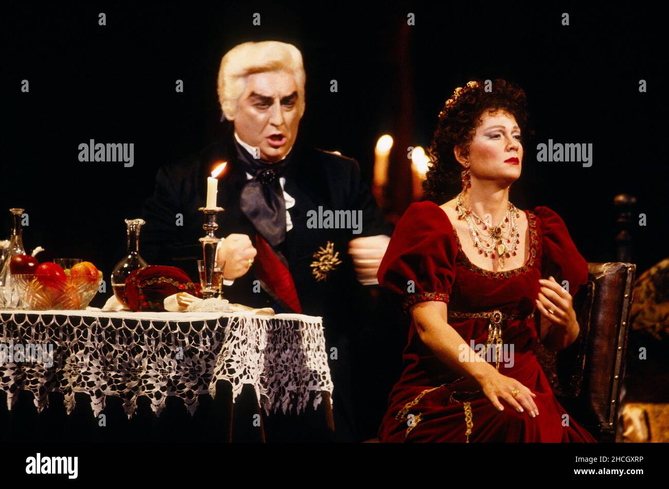 Act 2: Silvano Carroli (Baron Scarpia), Elizabeth Holleque (Floria ...