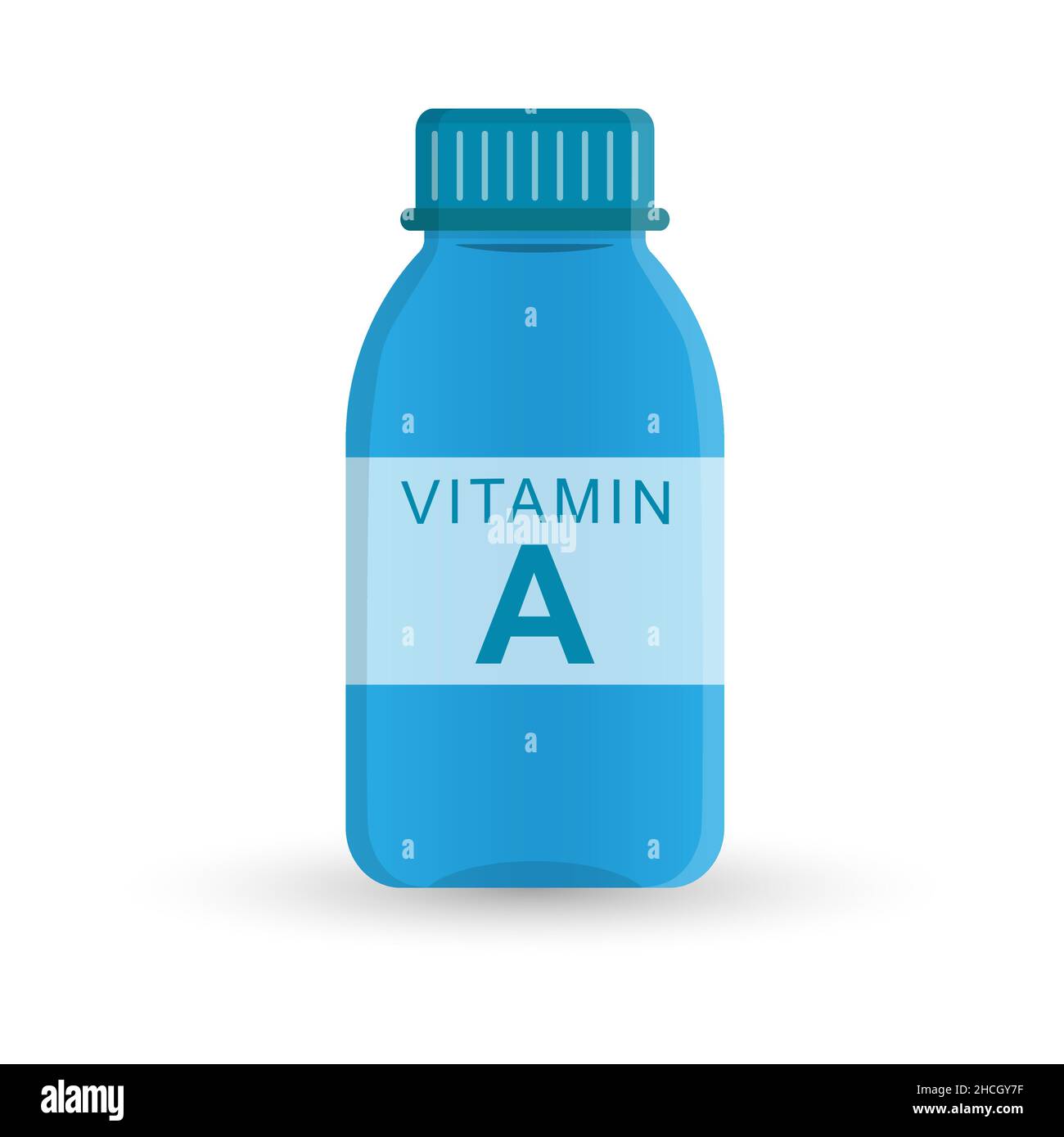 bottle of vitamin A. Medicine. medical preparations. Flat style Stock ...