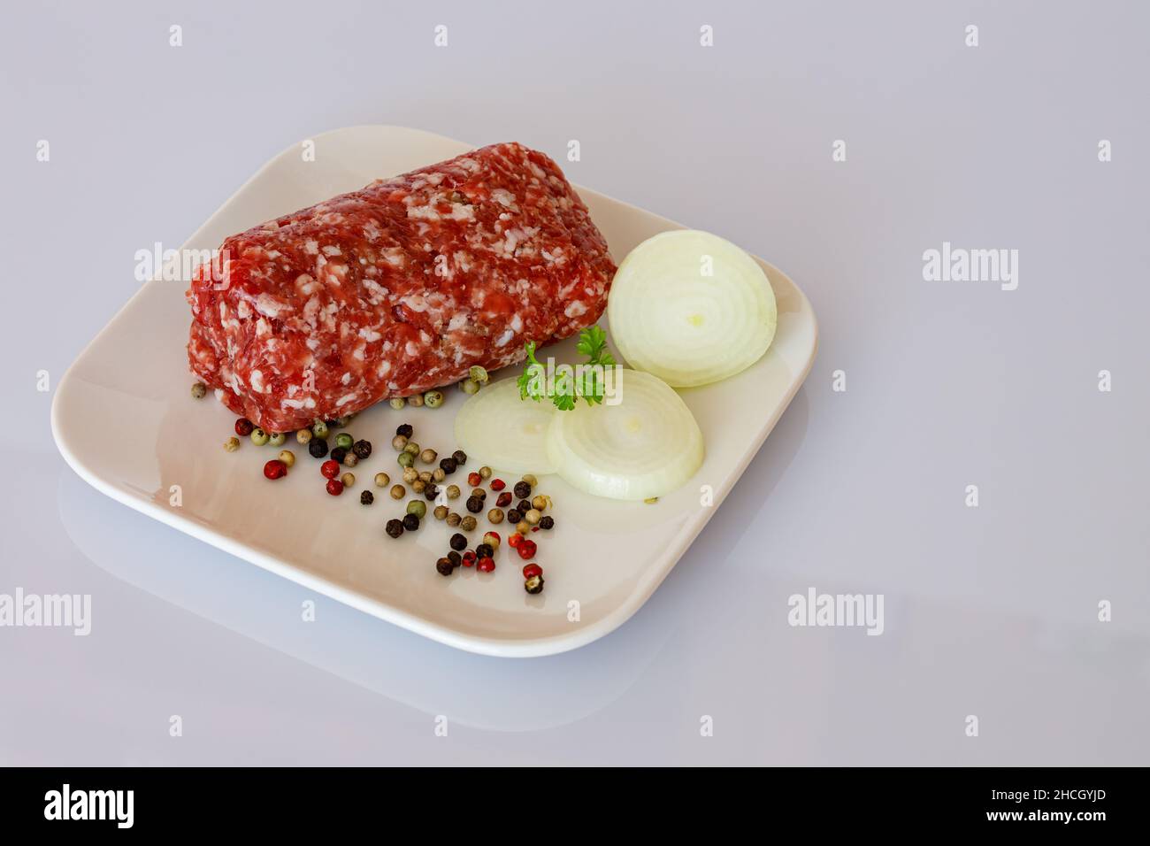 Fresh minced pork meat from the butchery Stock Photo - Alamy