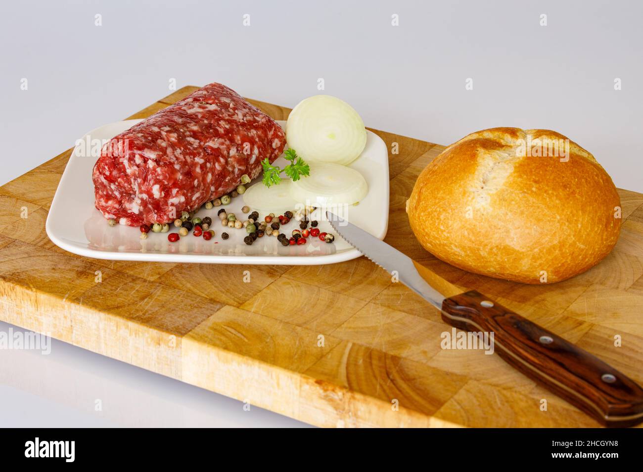 Fresh minced pork meat from the butchery Stock Photo - Alamy