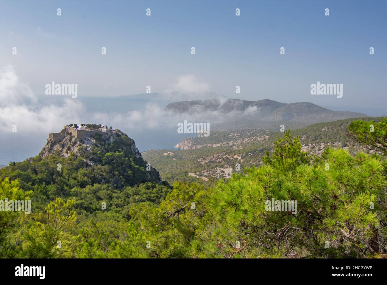 Monolithos Castle, Rhodes Stock Photo - Alamy