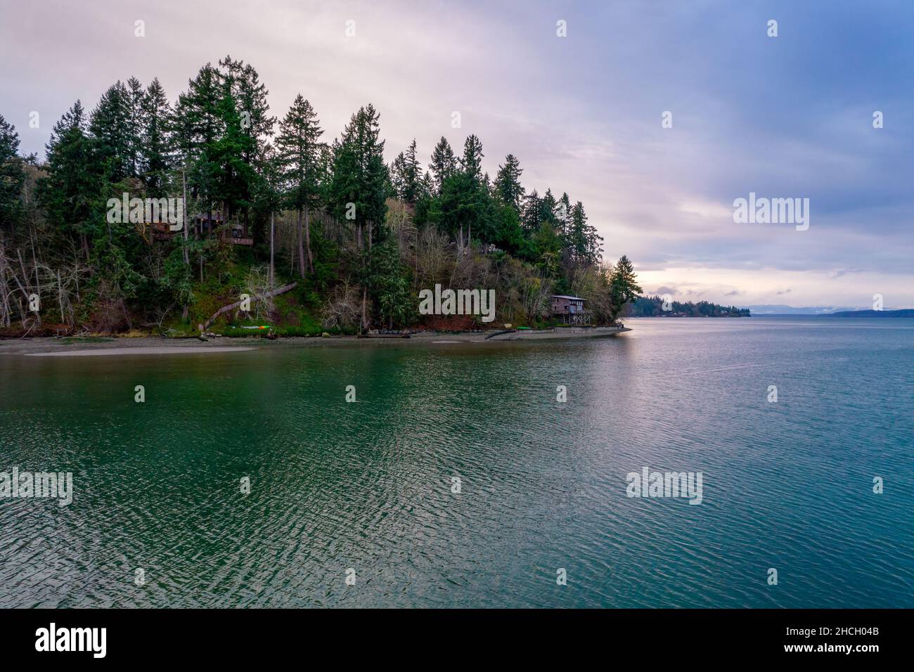 Nisqually Reach at Tolmie State Park in Olympia, Washington Stock Photo ...