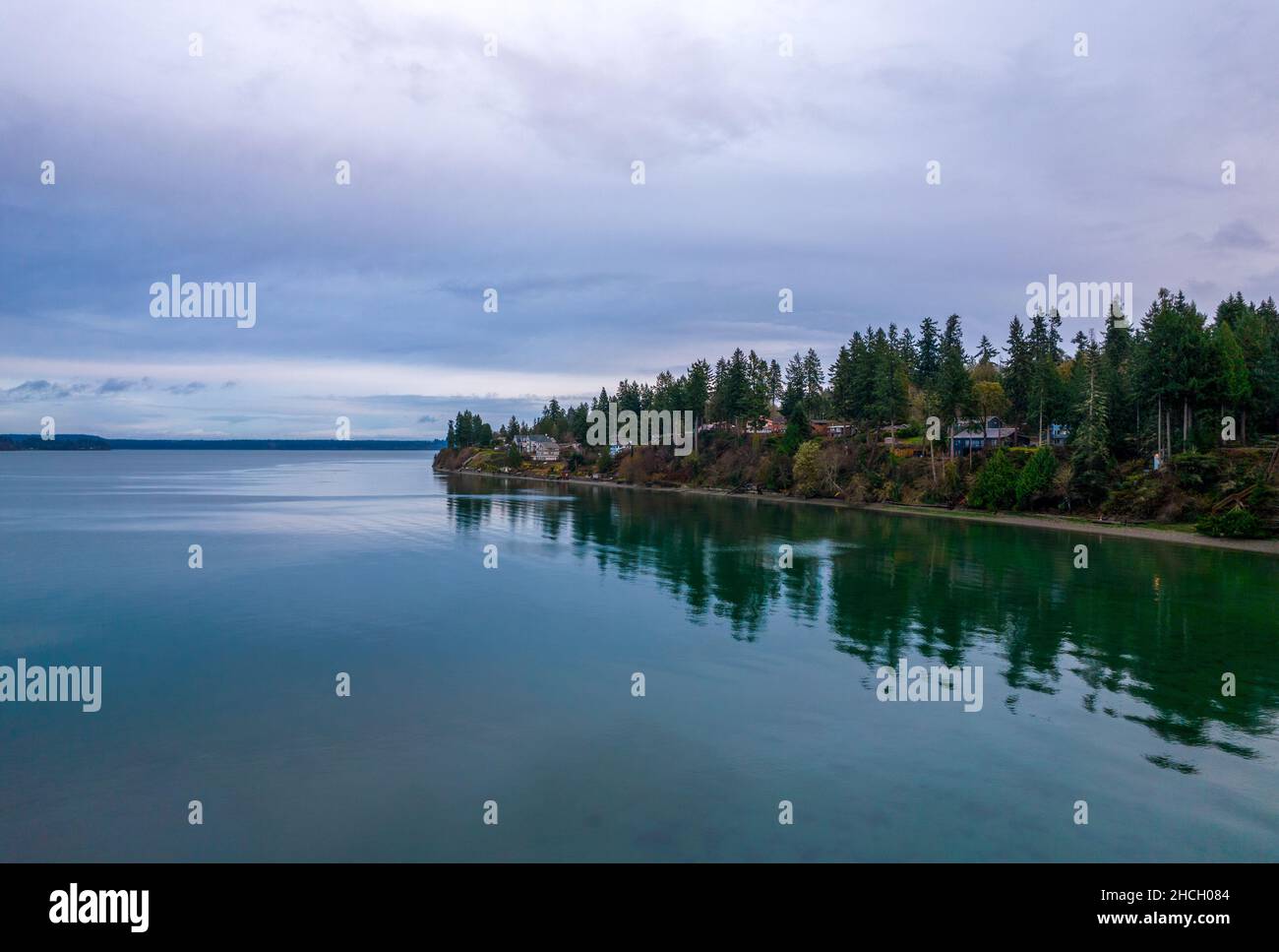 Nisqually Reach at Tolmie State Park in Olympia, Washington Stock Photo ...