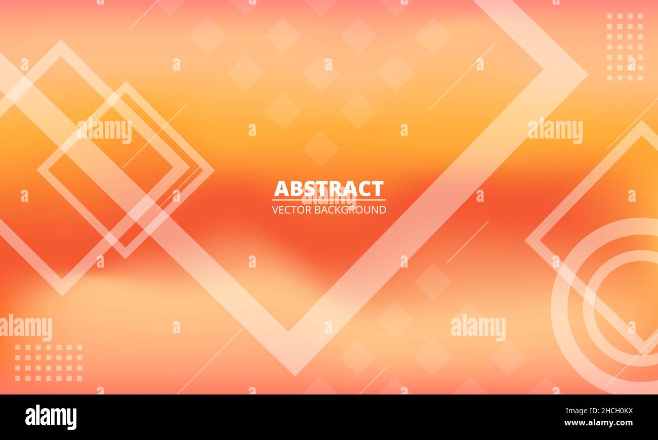 Colorful geometric abstract background. Liquid orange gradient mesh ...