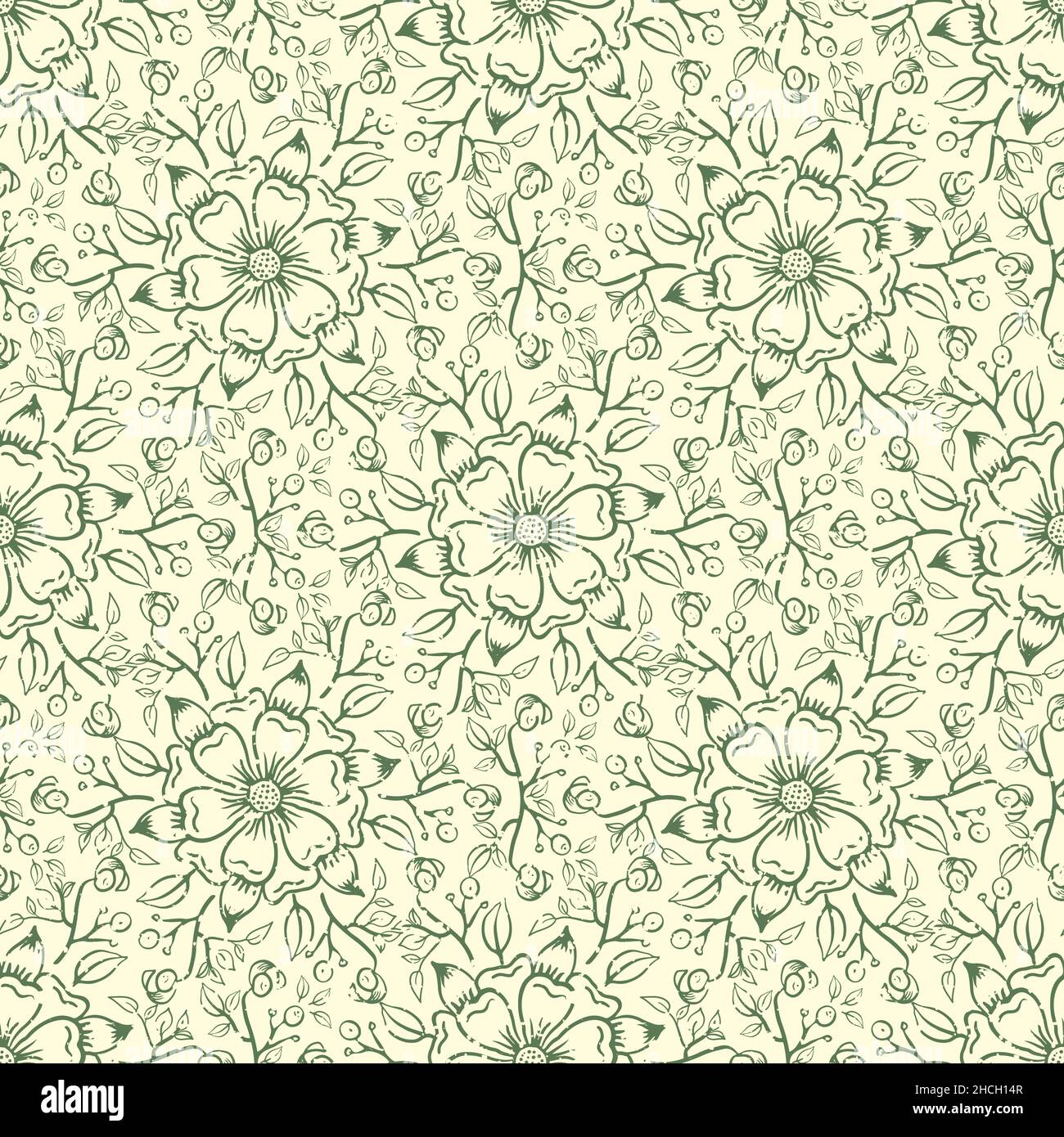 Medieval rose vector pattern seamless background. Intricate filigree ...