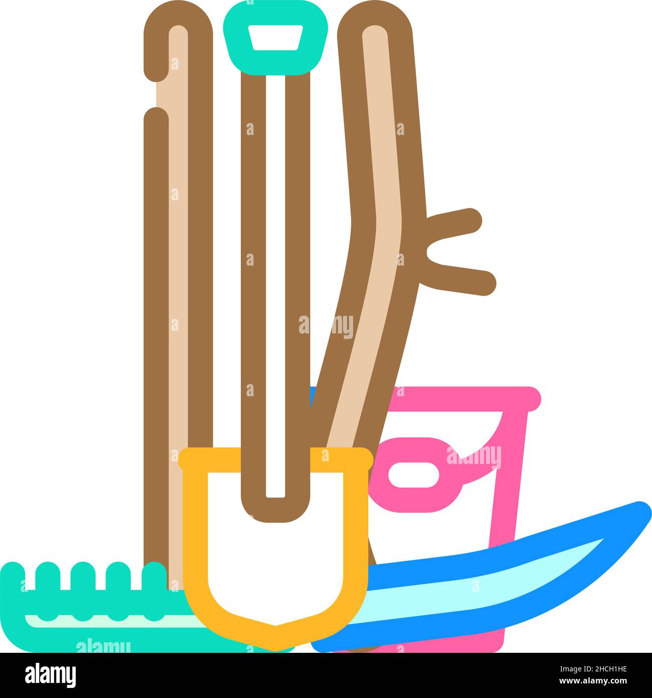 agricultural equipment color icon vector illustration Stock Vector ...