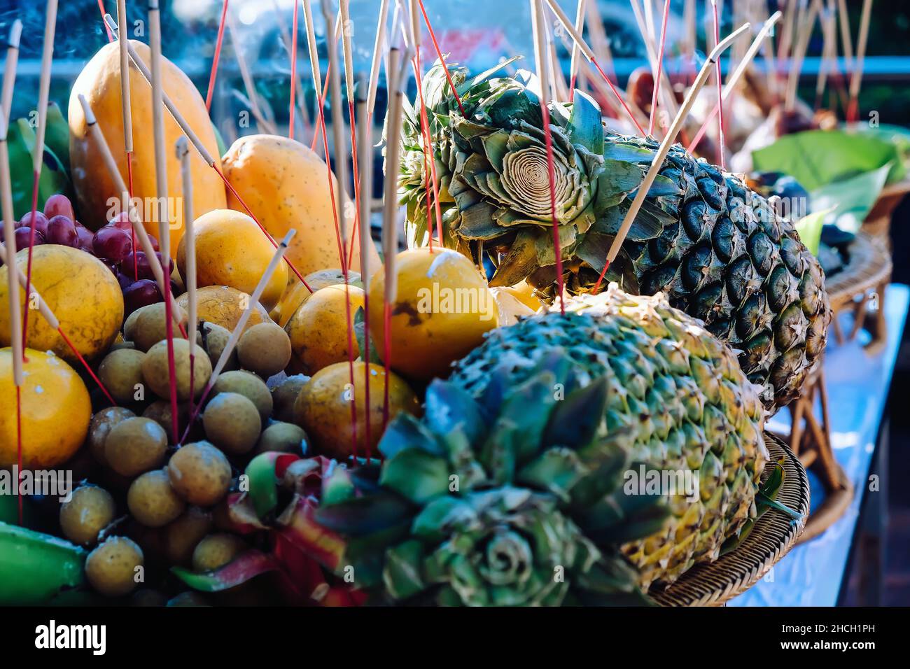 Offer sacrifices to one's anxestors, Close up Image of Sacrificial ...