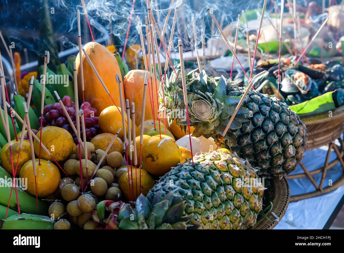 Offer sacrifices to one's anxestors, Close up Image of Sacrificial ...
