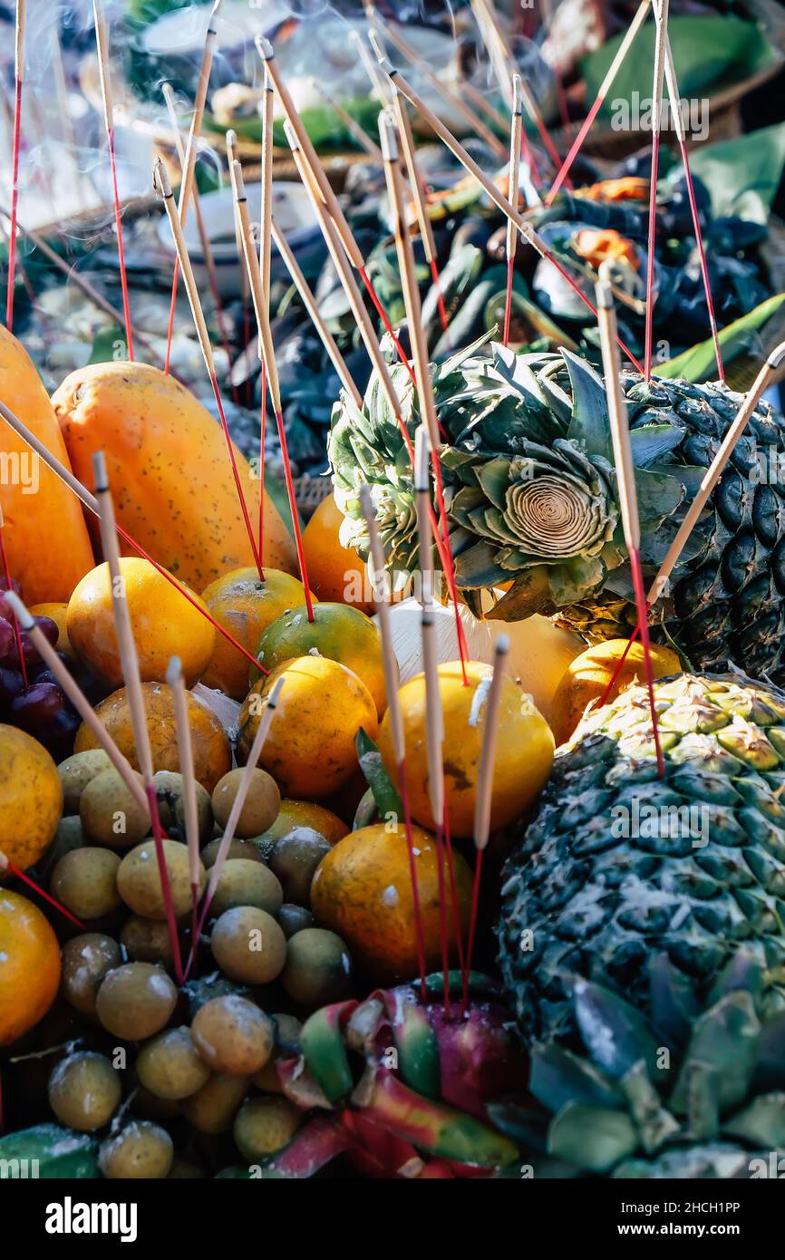 Offer sacrifices to one's anxestors, Close up Image of Sacrificial ...