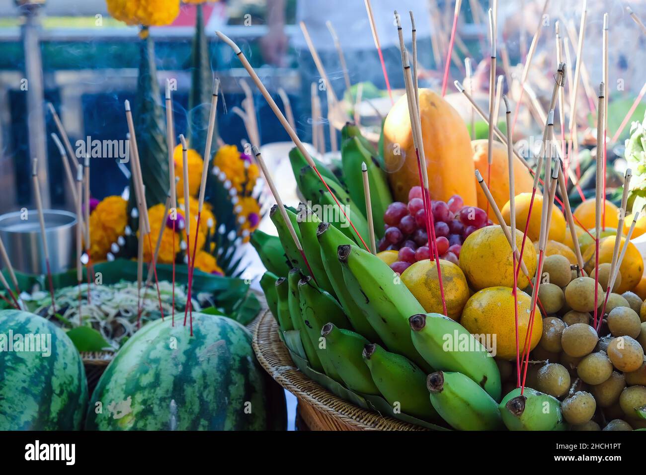 Offer sacrifices to one's anxestors, Close up Image of Sacrificial ...