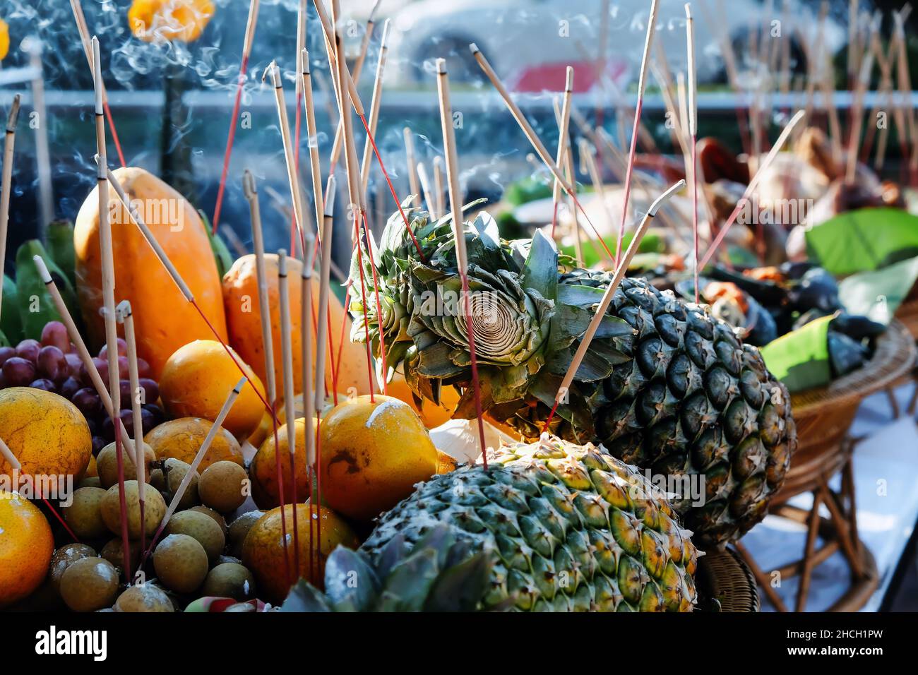 Offer sacrifices to one's anxestors, Close up Image of Sacrificial ...