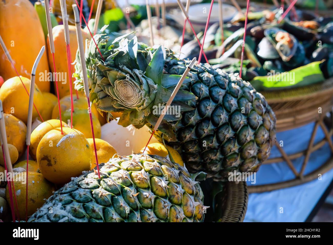 Offer sacrifices to one's anxestors, Close up Image of Sacrificial ...