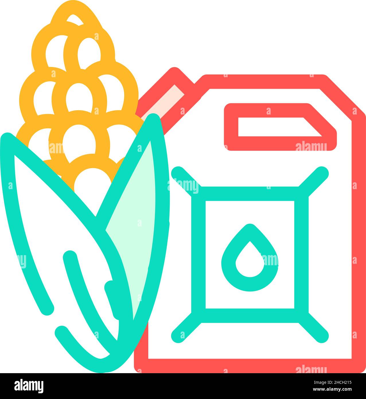 biofuels natural color icon vector illustration Stock Vector Image ...